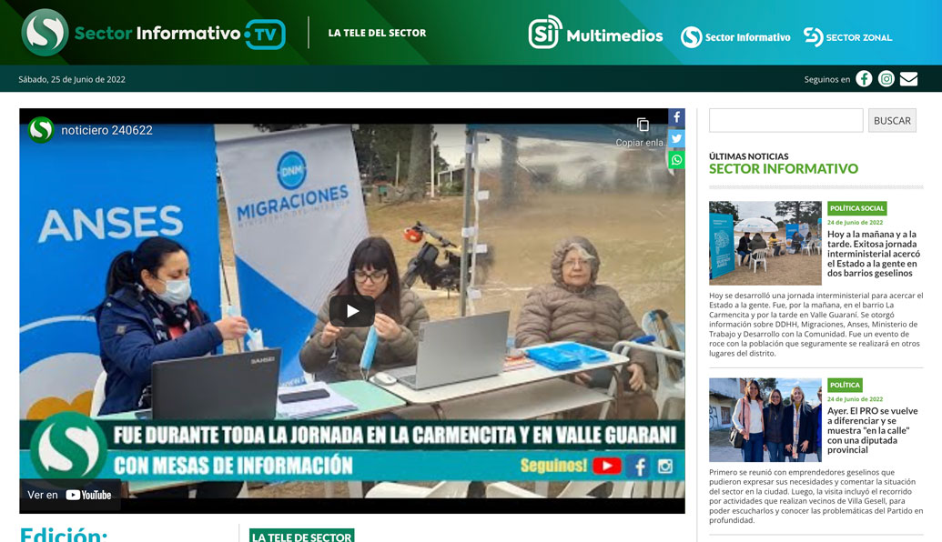 Noticias | ¡Llegó el noticiero de Sector Informativo! Esto pasó hoy ...