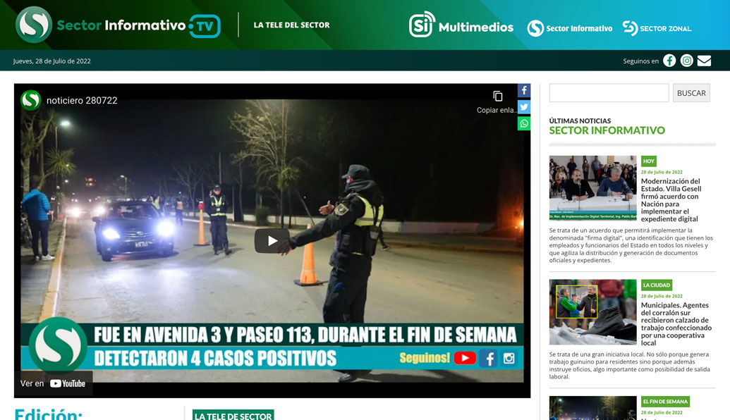 Noticias | ¡Llegó el noticiero de Sector Informativo! Esto pasó hoy ...