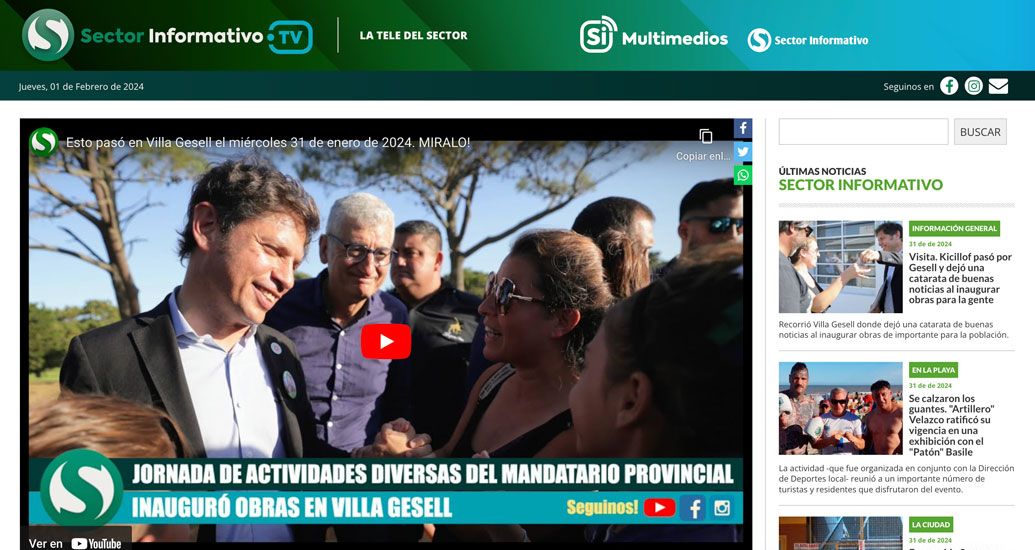 Noticias | ¡Llegó el noticiero de Sector Informativo! Esto pasó hoy ...