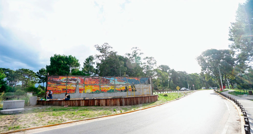 Noticias | Una obra de arte. Ya tiene forma el mural de egreso a la ...